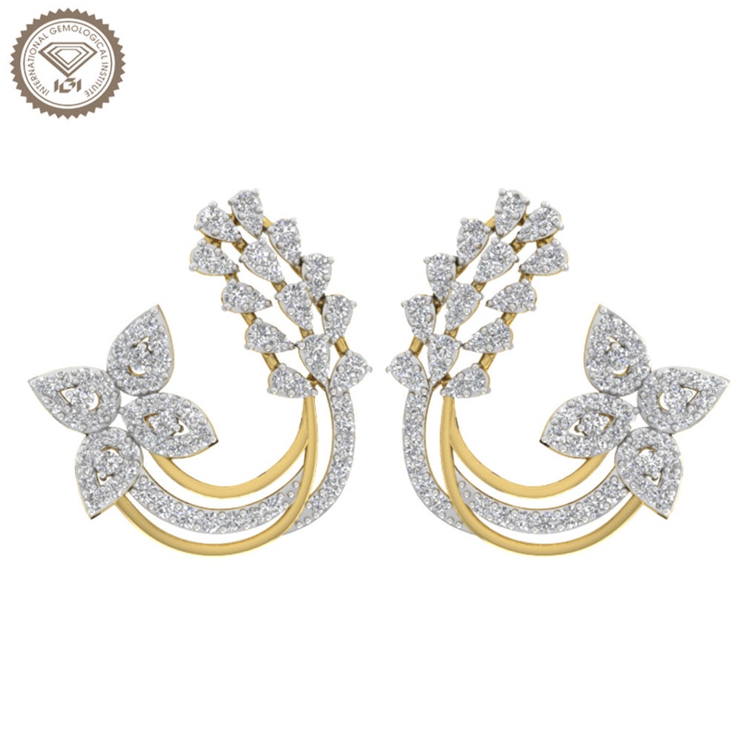 Simple Diamond Earrings Designs