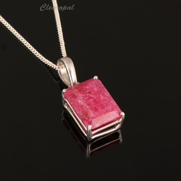 Red Ruby Pendant - Etsy