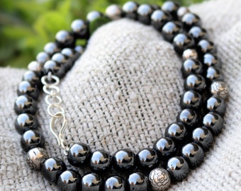 Genuine Jet Necklace - Etsy