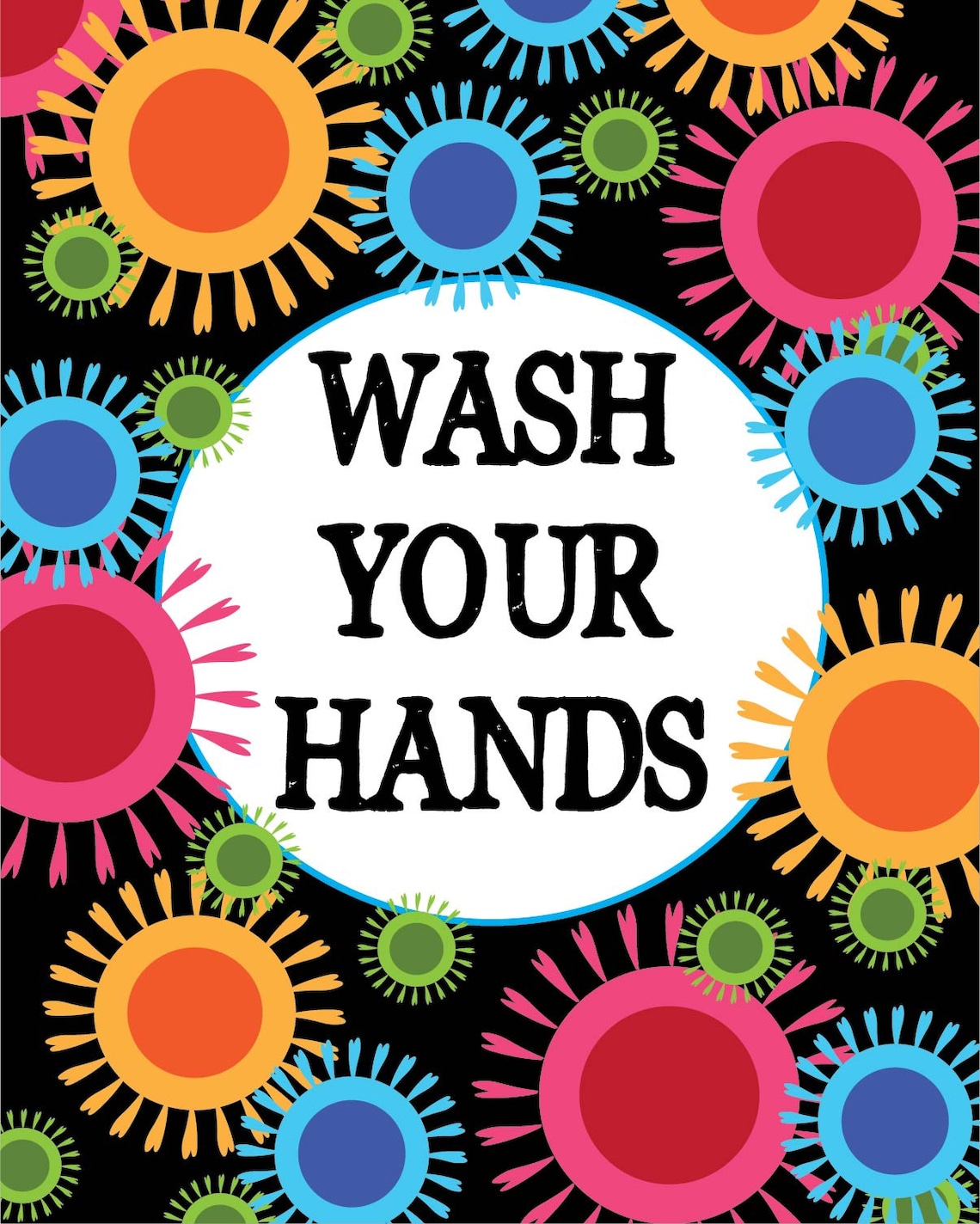 Wash Your Hands Printable, Hygiene Reminder, - Etsy