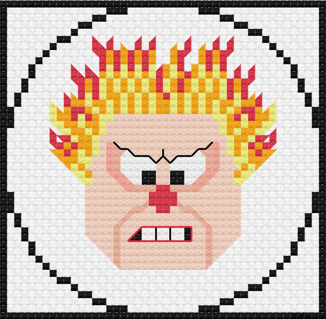 Heat Miser and Snow Miser Ornament Cross Stitch Pattern Set - Etsy