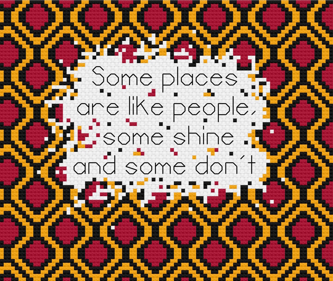 The Shining Themed Cross Stitch Pattern Overlook Carpet - Etsy