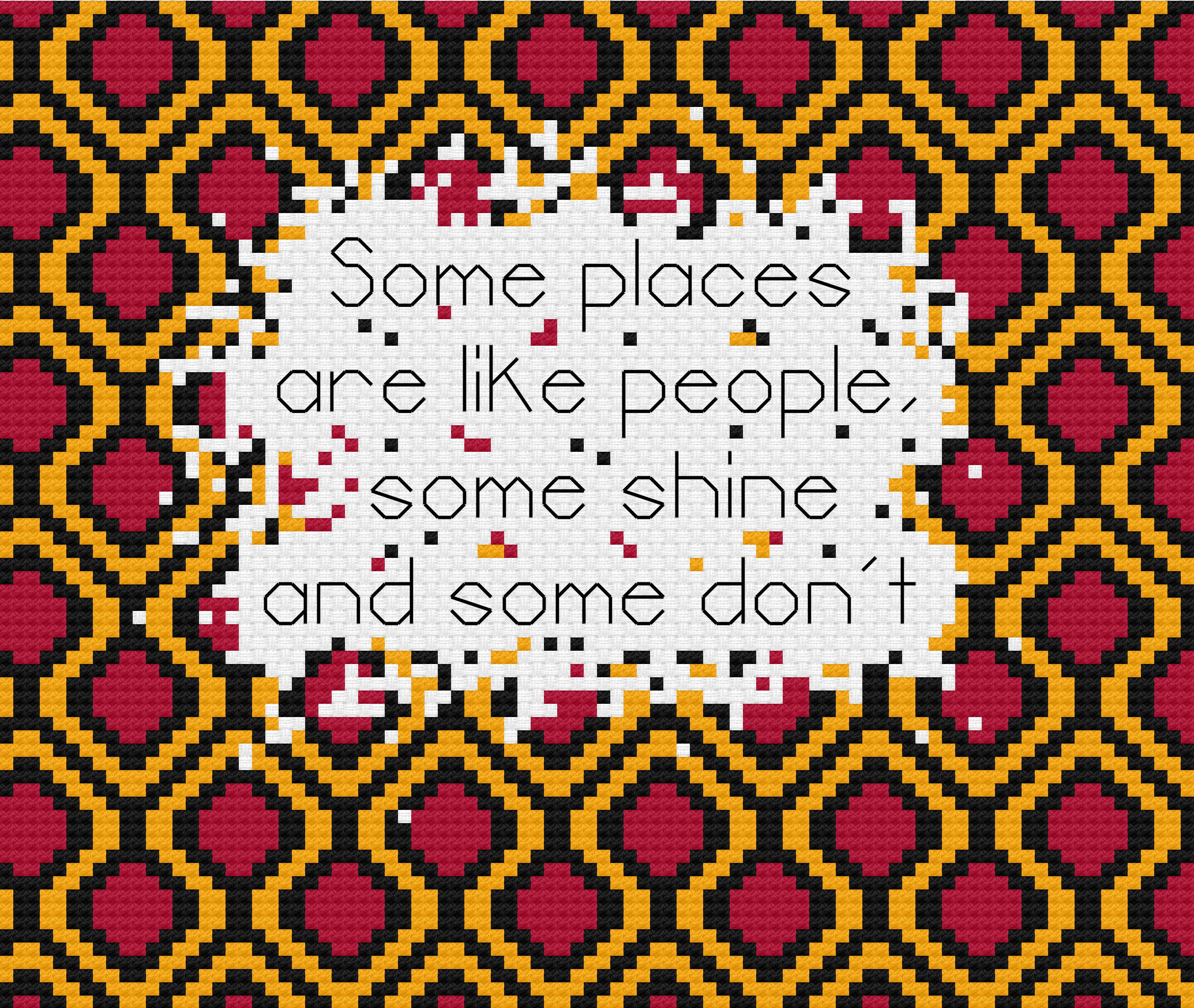 The Shining Themed Cross Stitch Pattern Overlook Carpet - Etsy