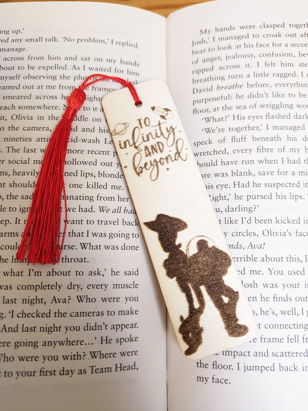 Toy Story Buzz and Woody Laser Engraved Bookmark Gift - Etsy