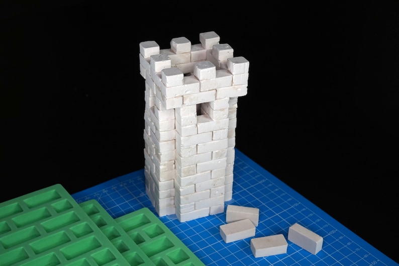 Mini Bricks Constructor Set of 3 Molds (00), Mini Brick Mold, Miniature ...