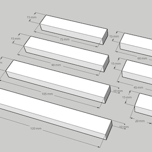 Mold for Bricks (02) Mini Lintel & Beam for Miniature Modeling DIY Mini ...