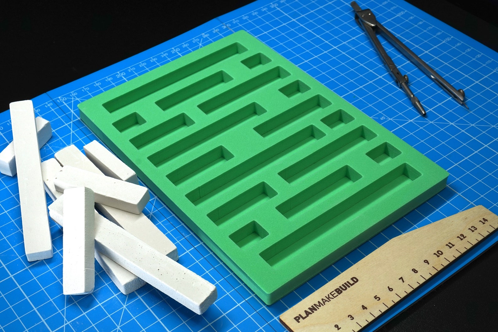 Mold for Bricks (02) Mini Lintel & Beam for Miniature Modeling DIY Mini ...