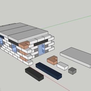 Mold for Bricks (02) Mini Lintel & Beam for Miniature Modeling DIY Mini ...