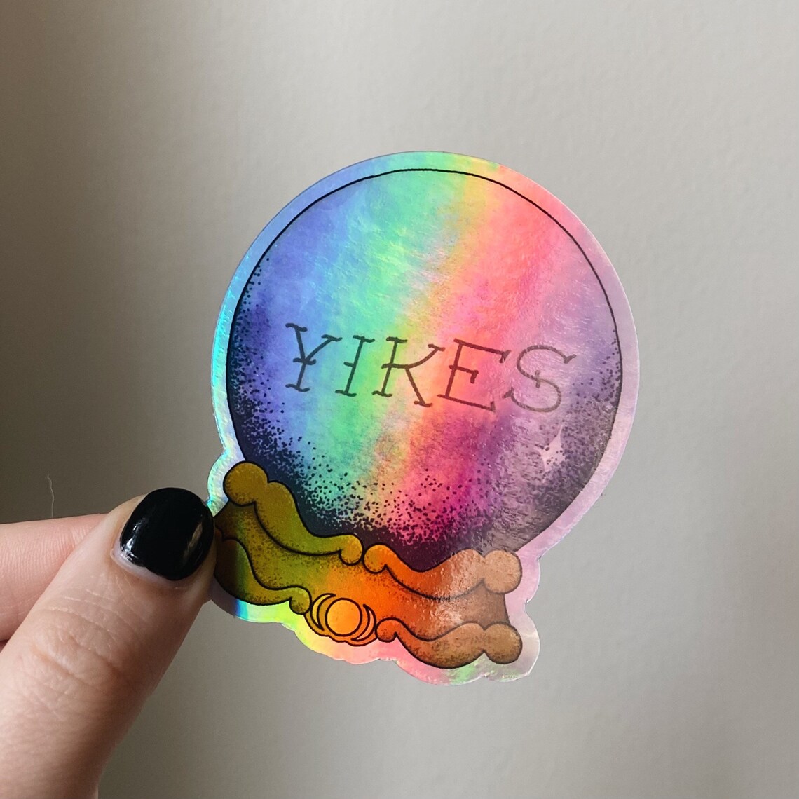 CRYSTAL BALL: HOLOGRAPHIC Sticker - Etsy