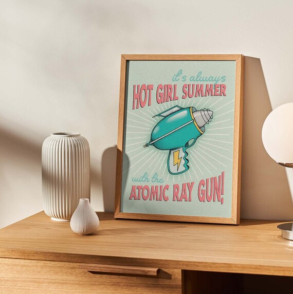 ATOMIC RAY GUN Print - Etsy