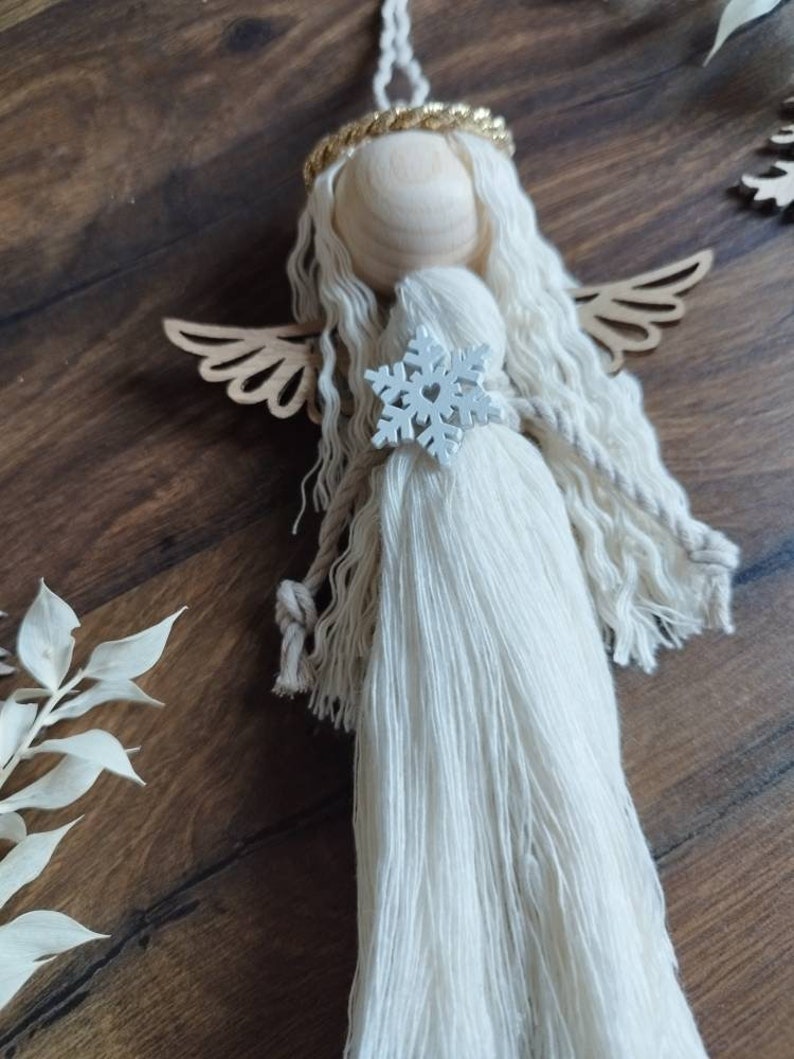 Makramee Engel, Puppe, Weihnachtsengel zum anhängen - Etsy.de