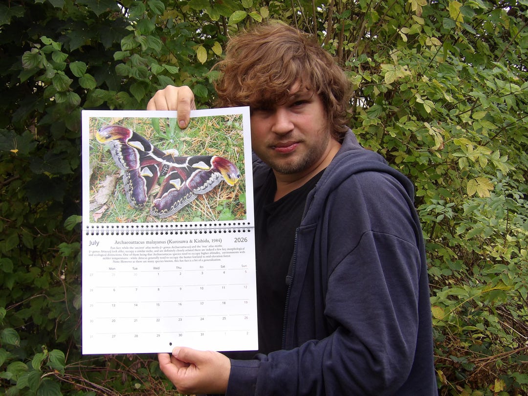 OFFICIAL Moth Calendar (WORLDWIDE) May 2026-2027 - Etsy