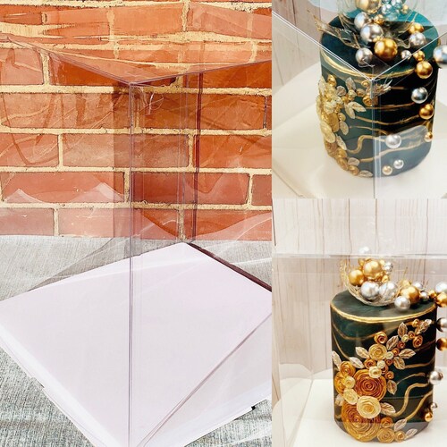 White Cake Boxes With Lids 810121416 & | Etsy UK