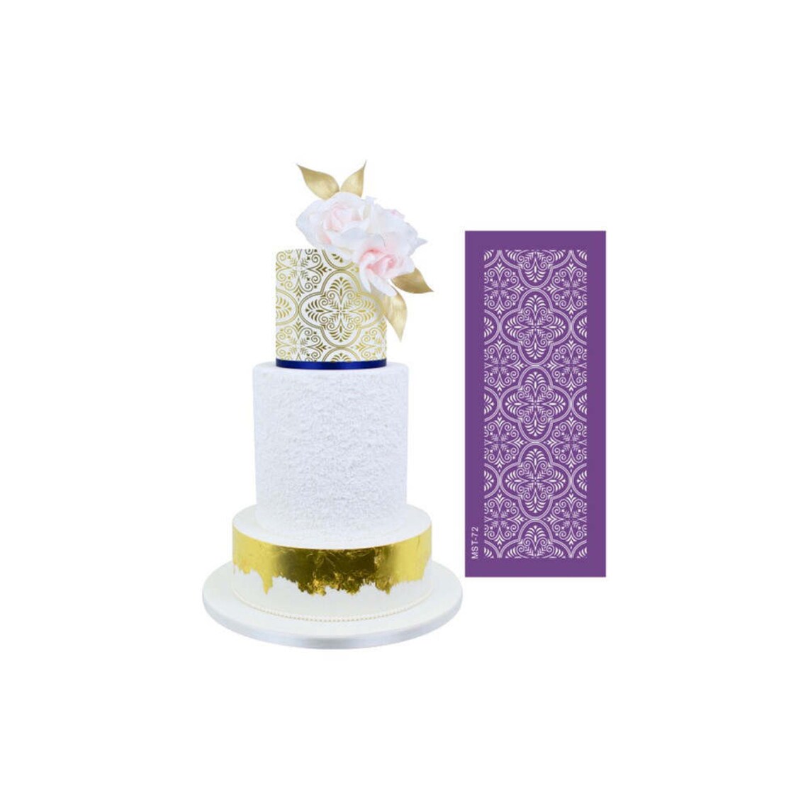 Cake Decorating Mesh Stencilreusable Fabric Stencil Cake - Etsy