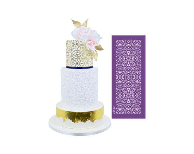 Cake Decorating Mesh Stencil,reusable Fabric Stencil, Cake Stencil ...