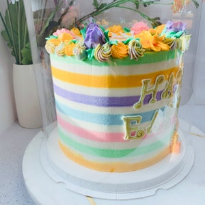 3 Pcs Stainless Steel Double Sided Cake Scrapers, Metal Icing Smoother ...