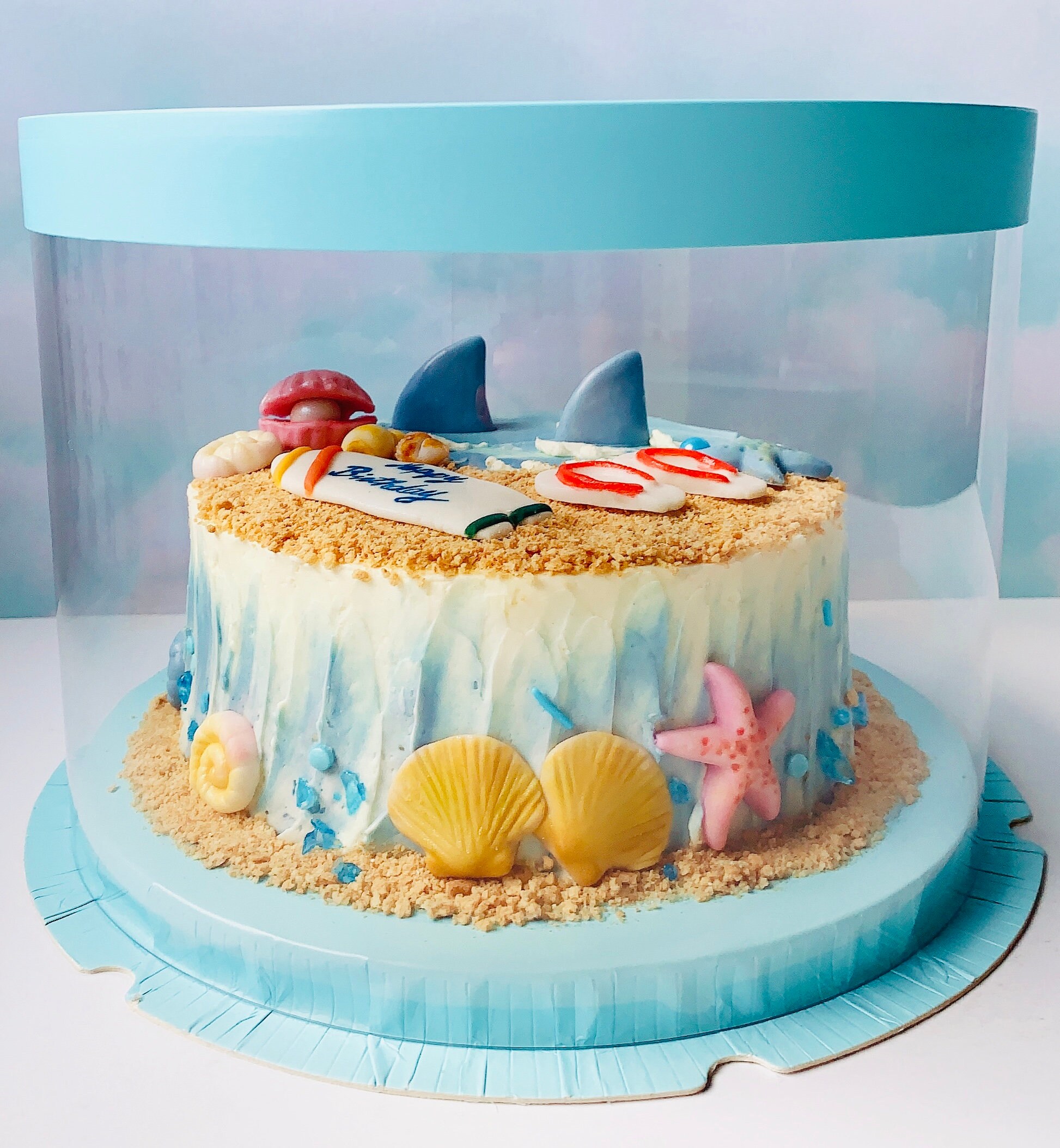 2 Sets Round Clear Cake Boxes Clear Cake Box With Window - Etsy