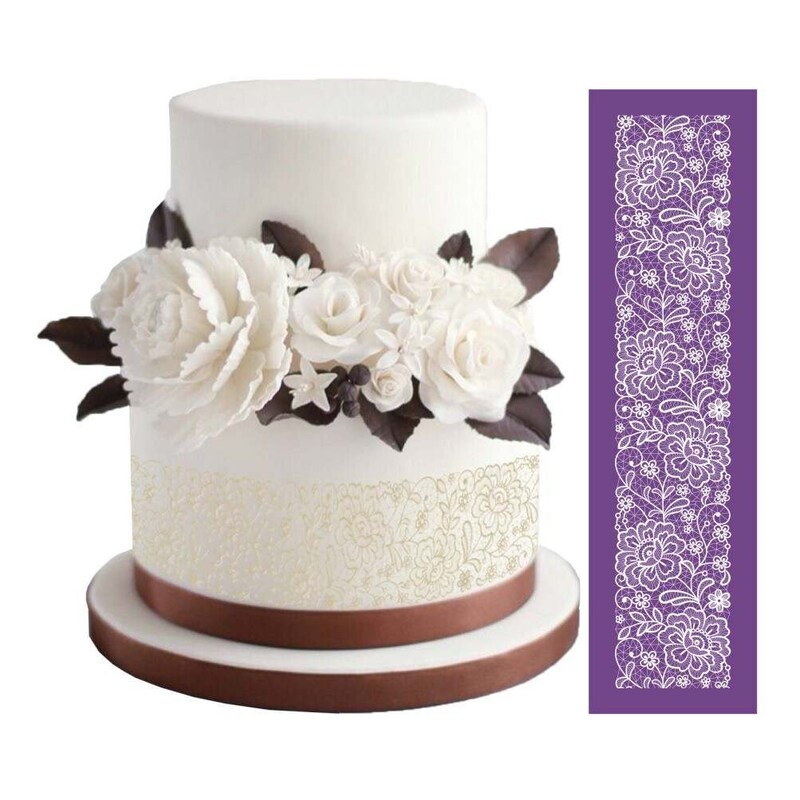 Flower Lace Stencil for Cakes - Etsy