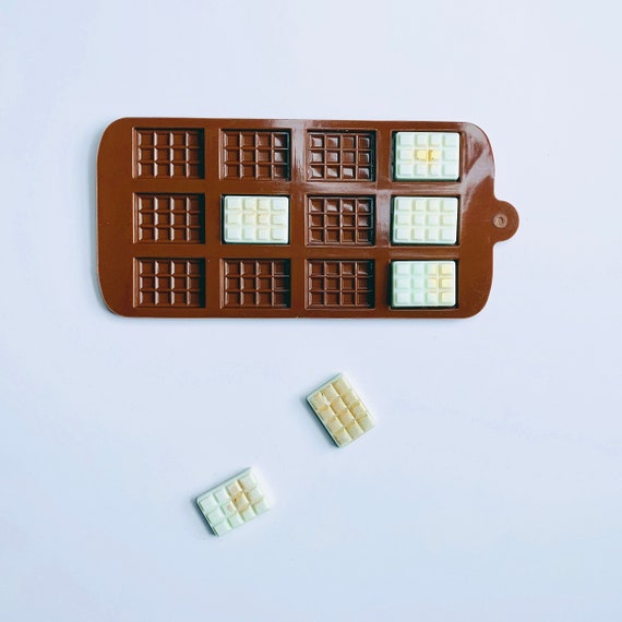 12 Cavity Mini Chocolate Bar Silicone Mold Candy Bar Mold | Etsy