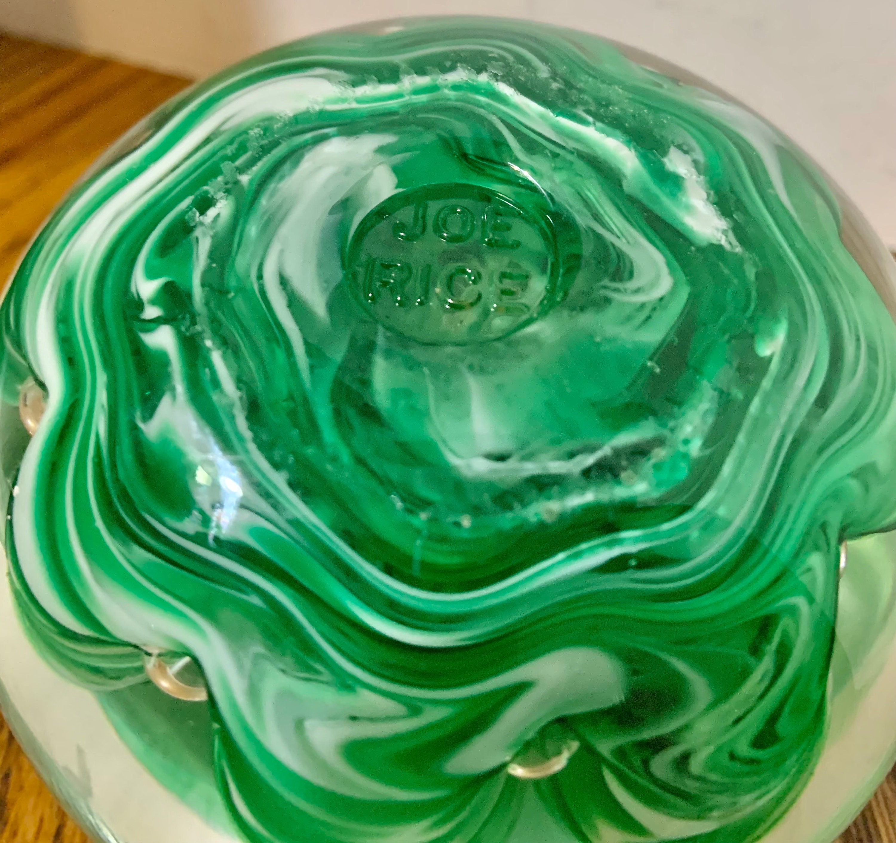 Hand-blown Vintage Paperweight by Joe Rice - Etsy