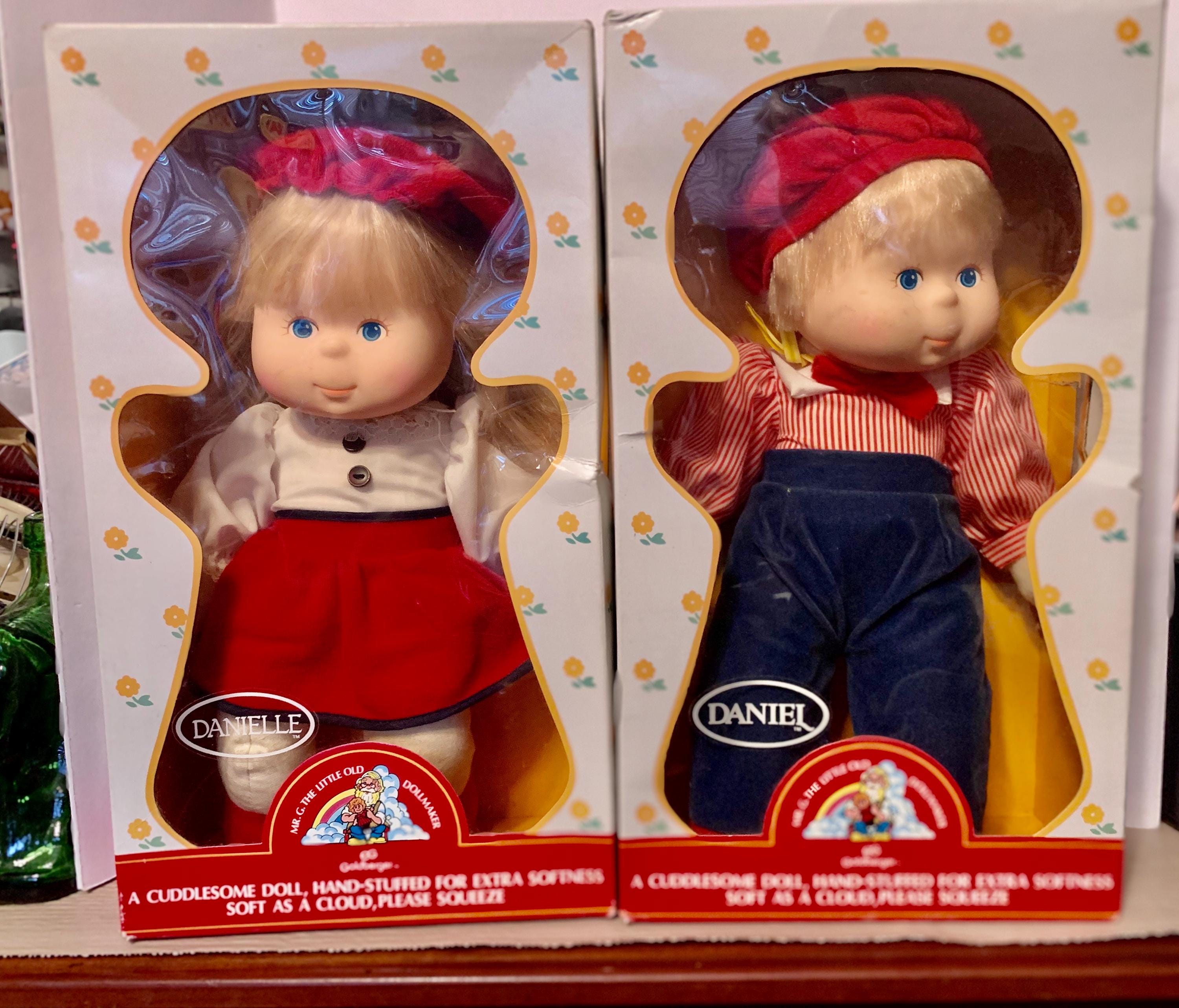 Vintage Goldberger Dolls: Daniel & Danielle, 1980s Stuffed Twins in ...