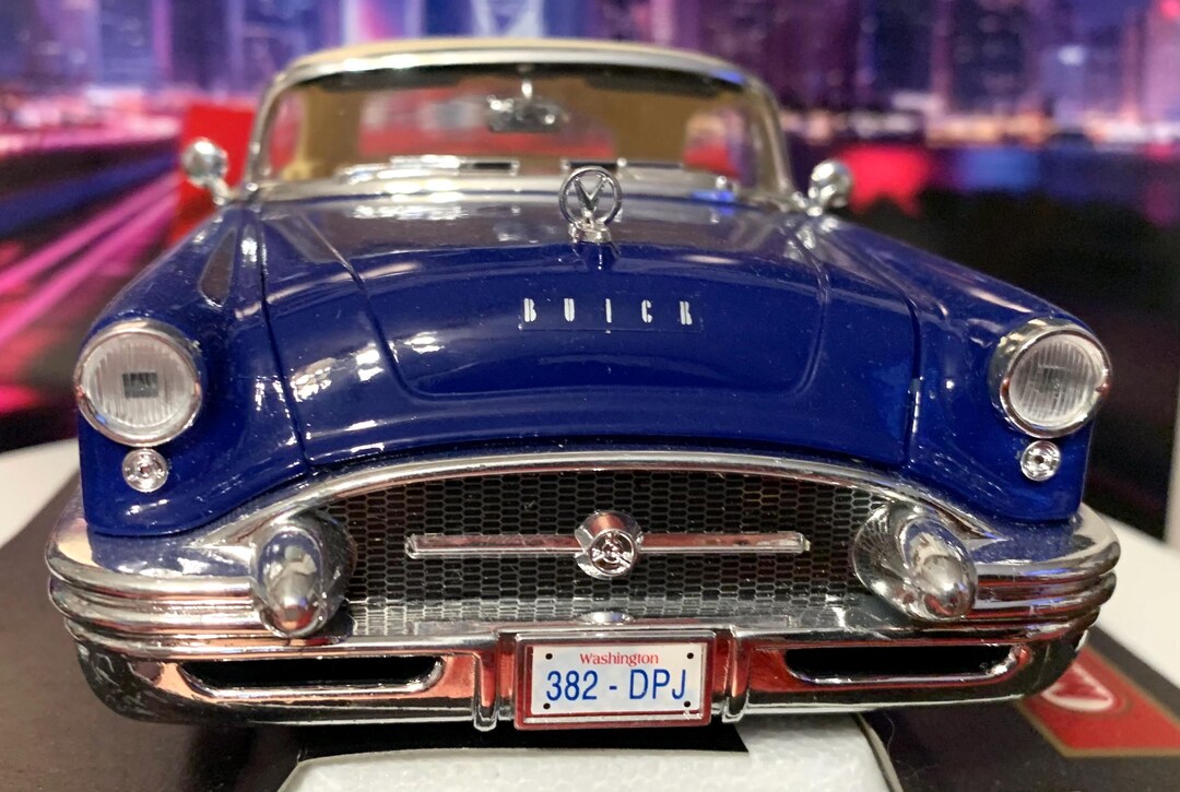 1:18 Scale Model of One of the 1955 Buick Century in a Beautiful Blue ...