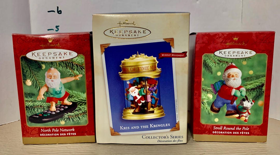 Hallmark Keepsake Ornament Set: Kris and the Kringles (wind Up) - Etsy