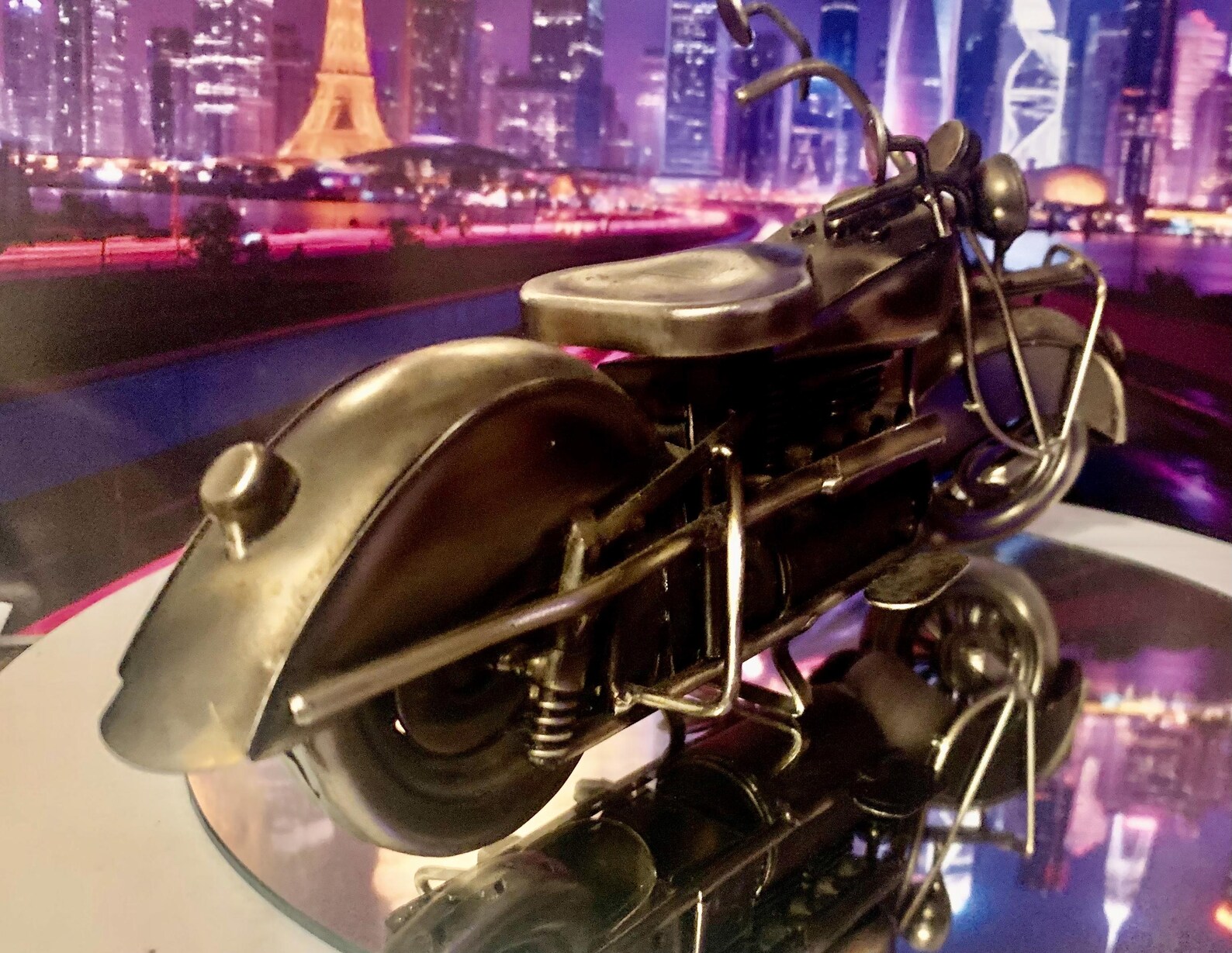 Handmade Metal Indian Motorcycle Scale Model + Harley Davidson Bonus - Etsy
