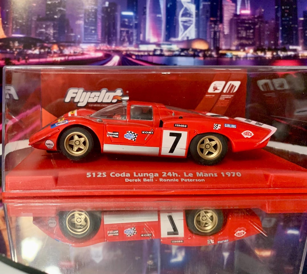 1:32 Scale Vintage Flyslot Ferrari 512S Coda Lunga From the 1970 Le ...