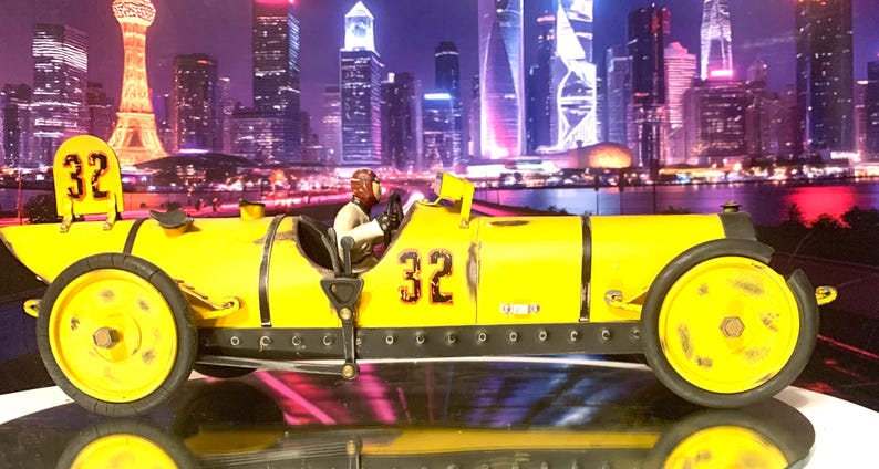 A Scale Model of a Historic Indianapolis 500 Car. the Marmon Wasp #32 ...