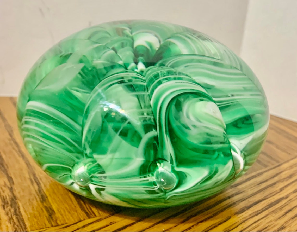 Hand-blown Vintage Paperweight by Joe Rice - Etsy