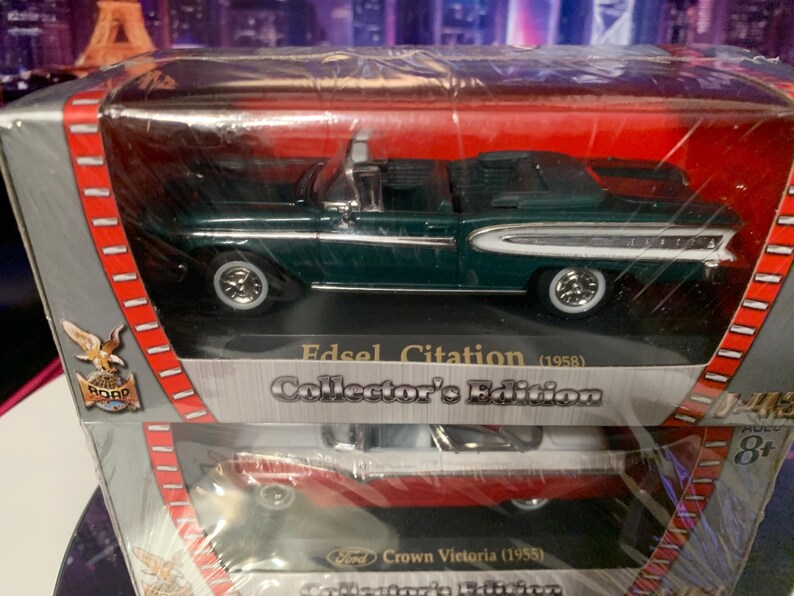 1:43 Scale 1958 Edsel Citation & 1955 Ford Crown Victoria Models ...