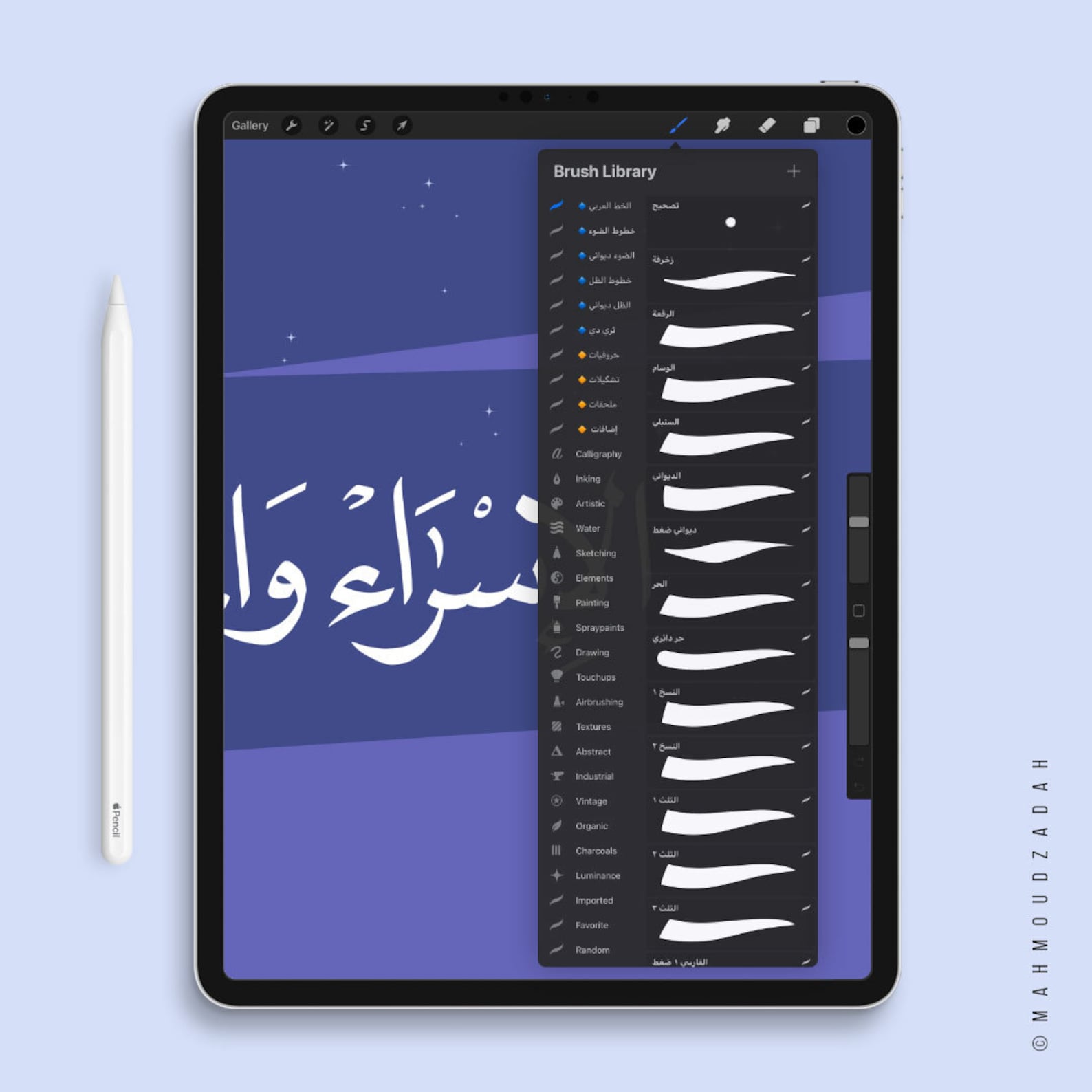 Arabic Calligraphy Classic Brushes for Procreate - Etsy