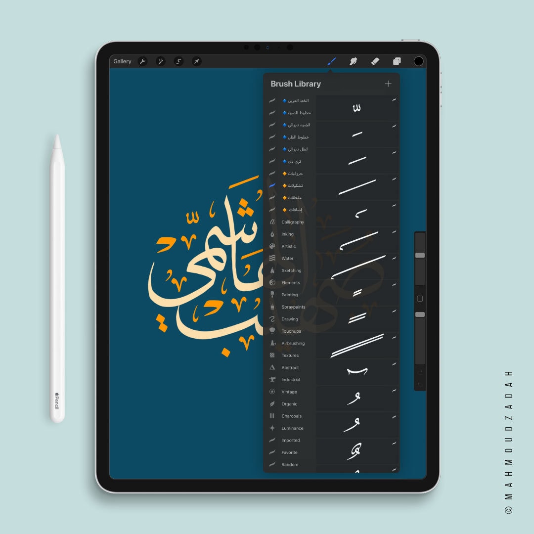 Arabic Calligraphy Tashkeel Brushes for Procreate - Etsy
