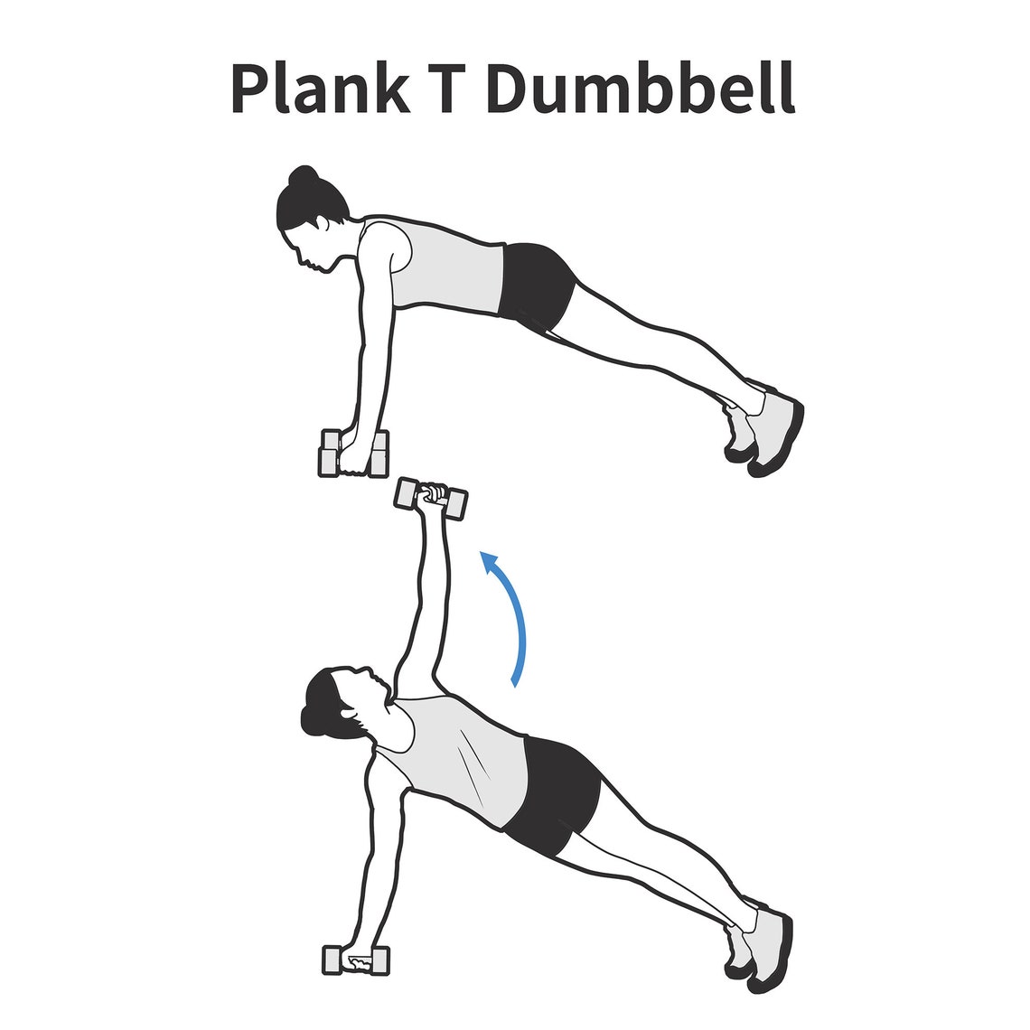 38 Types of Dumbbell Exercise Illustrations and 1 Type of Poster File ...