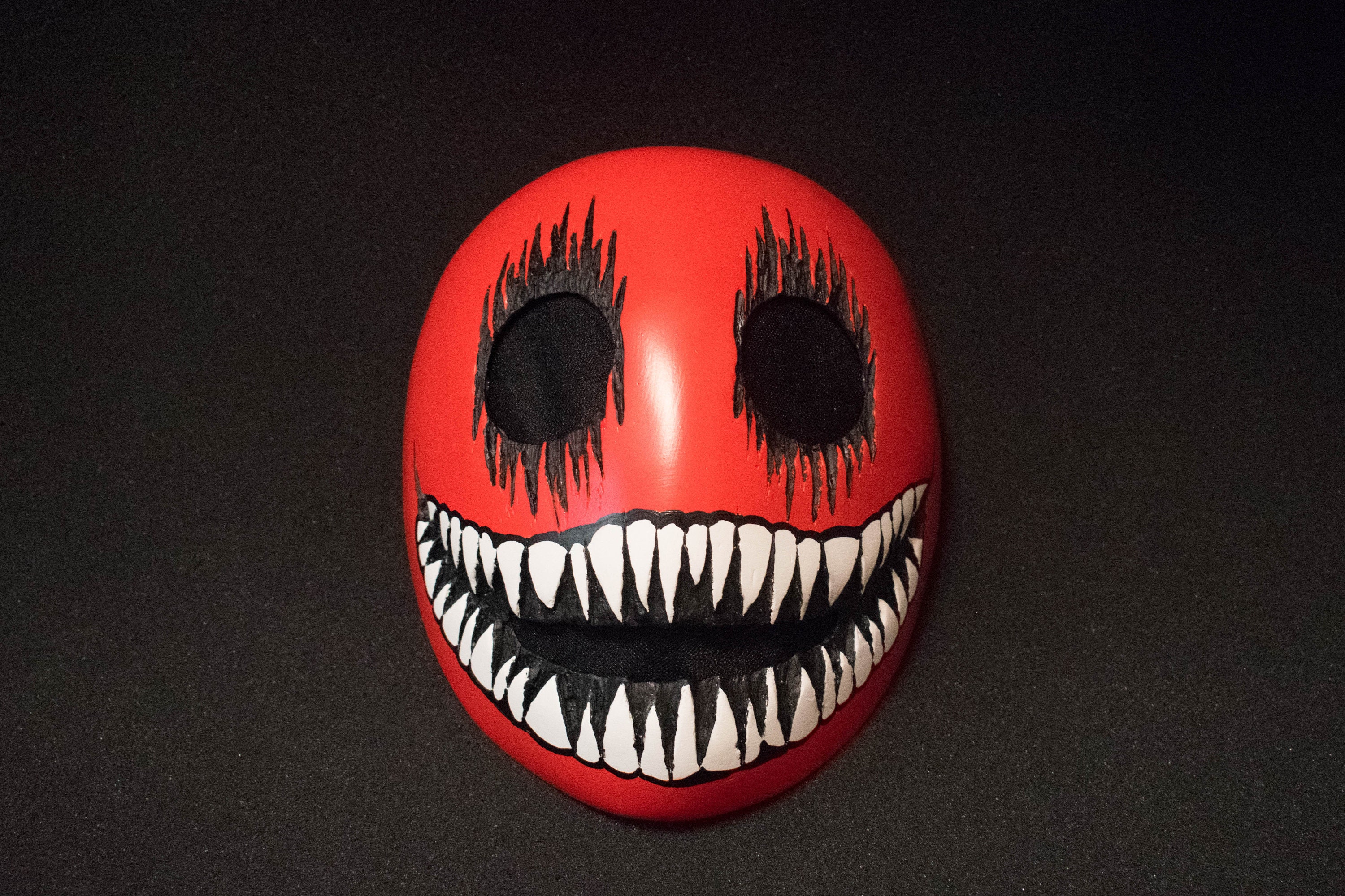 Red Devil Smile Mask - Etsy