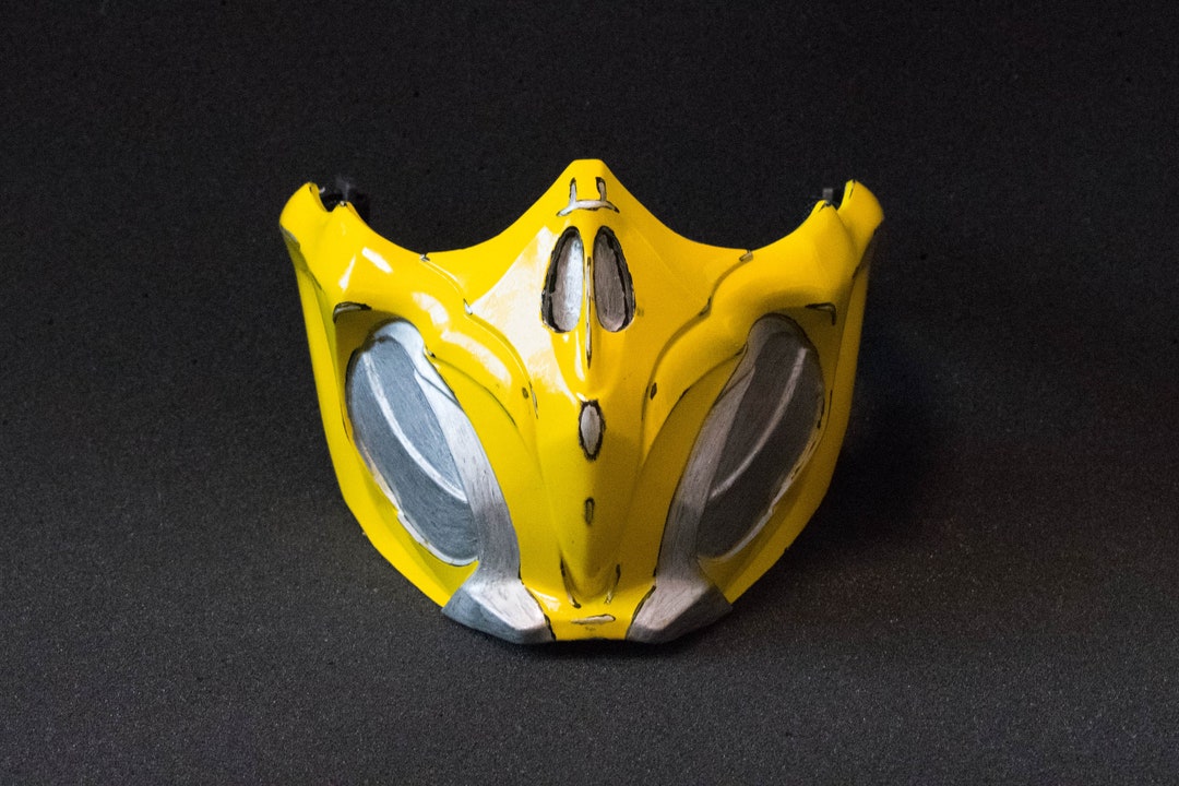 Fiery Grandmaster Scorpion Mask Mortal Kombat 11 - Etsy