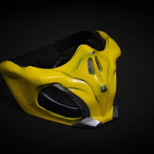 Fiery Grandmaster Scorpion Mask Mortal Kombat 11 - Etsy