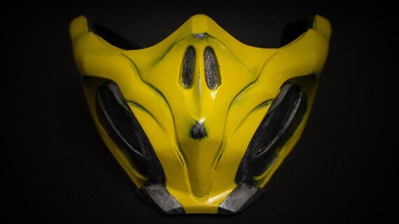 Fiery Grandmaster Scorpion Mask Mortal Kombat 11 - Etsy