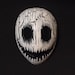 White Smile Mask With Black Cracks - Etsy