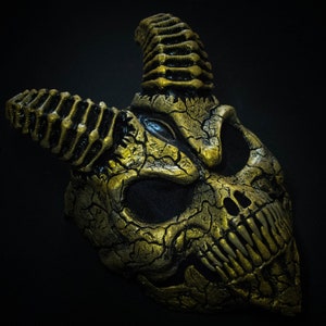 Gold Devil Mask for Cosplay in Halloween - Etsy