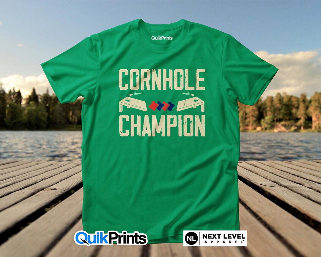 Cornhole Champions Corn Hole Shirt Premium T-shirt Adult and Tall Sizes ...