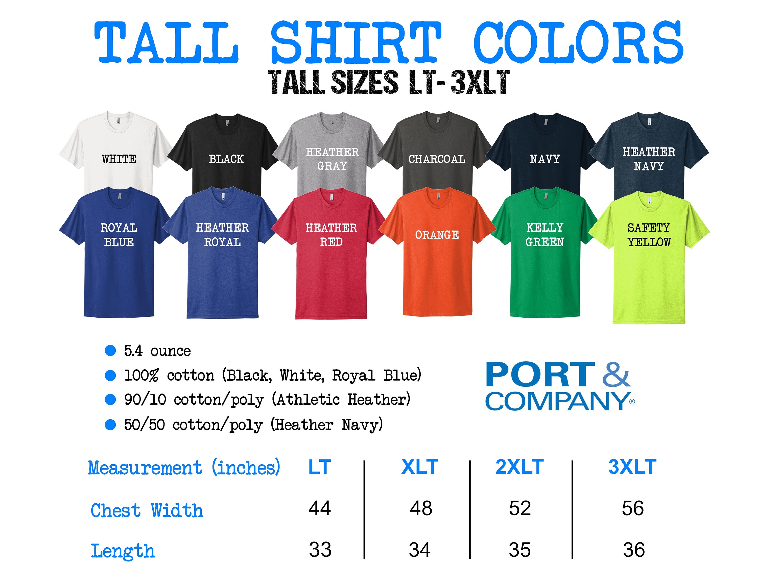 Custom Premium T-shirts Full Color Digital Adult Tall and - Etsy