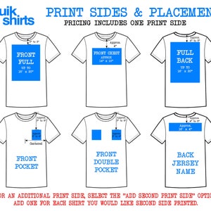 Custom Premium T-shirts - Full Color Digital Prints - Adult, Big & Tall ...