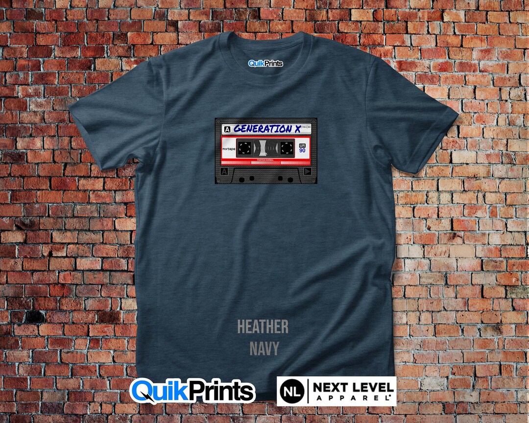 Generation X Mixtape Cassette Premium T-shirt Over 20 Color Choices - Etsy