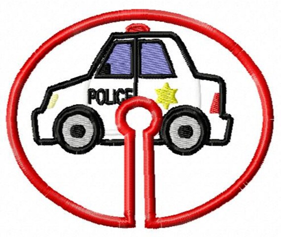 Police Car G-tube Pad Design 4x4 - Etsy