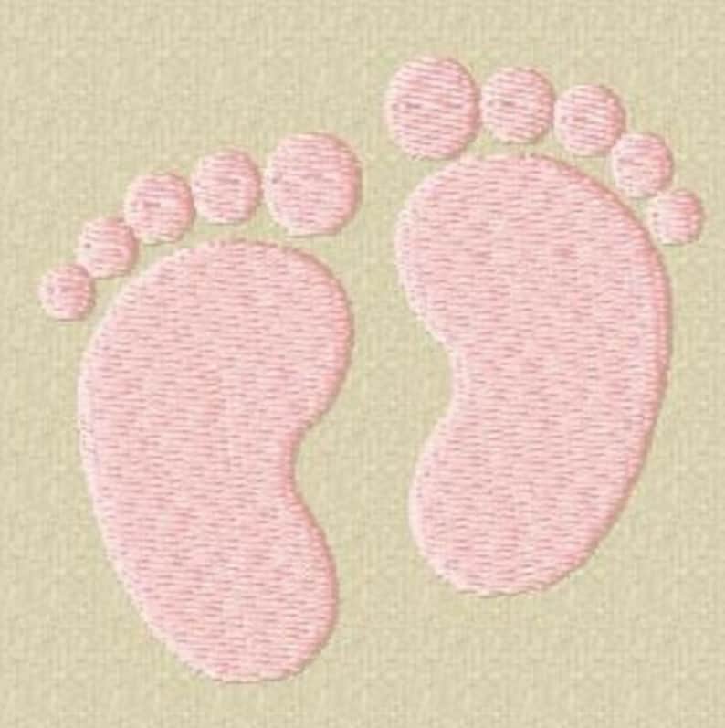 Baby Feet Machine Embroidery Design Mini Baby Feet Newborn - Etsy Ireland