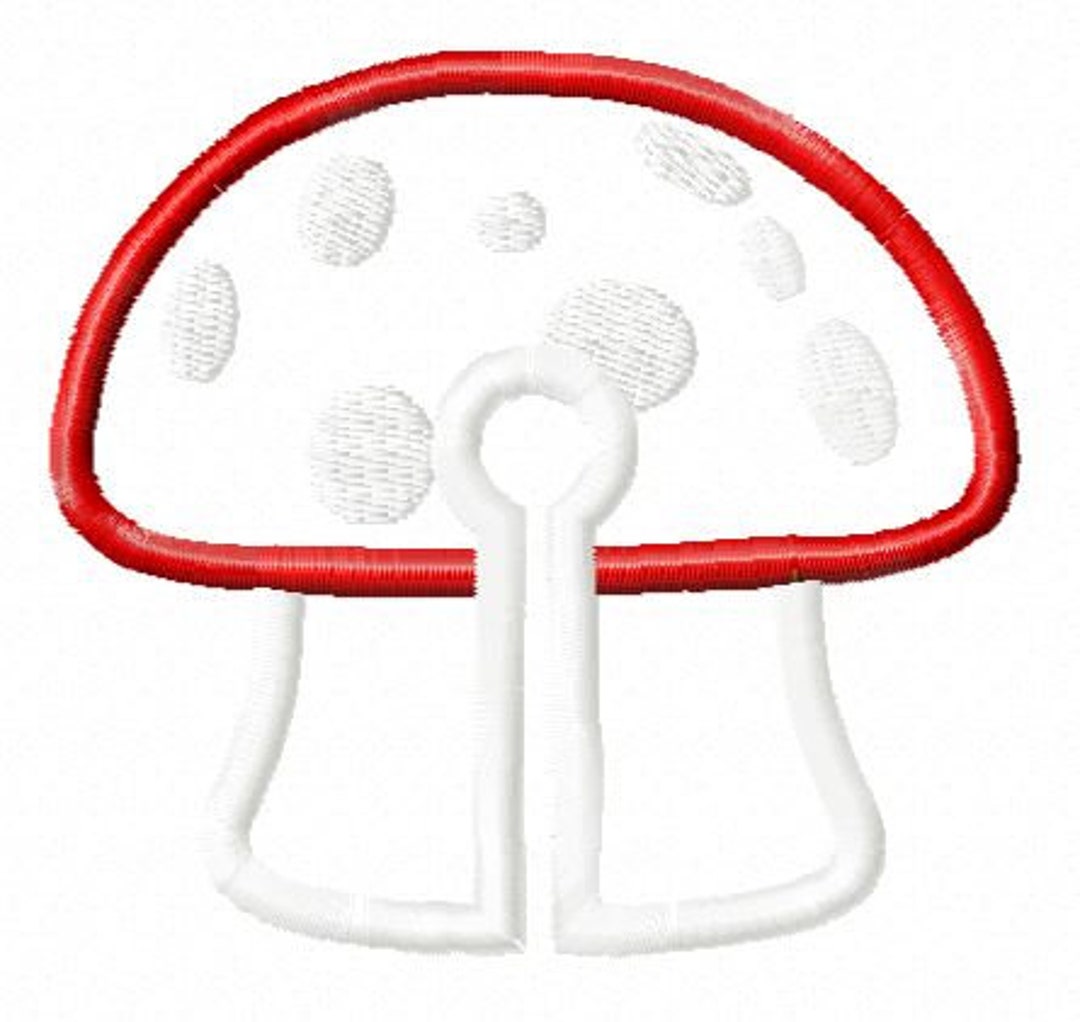 Toadstool Shape G-tube Pad Design - 4x4 Hoop - Etsy