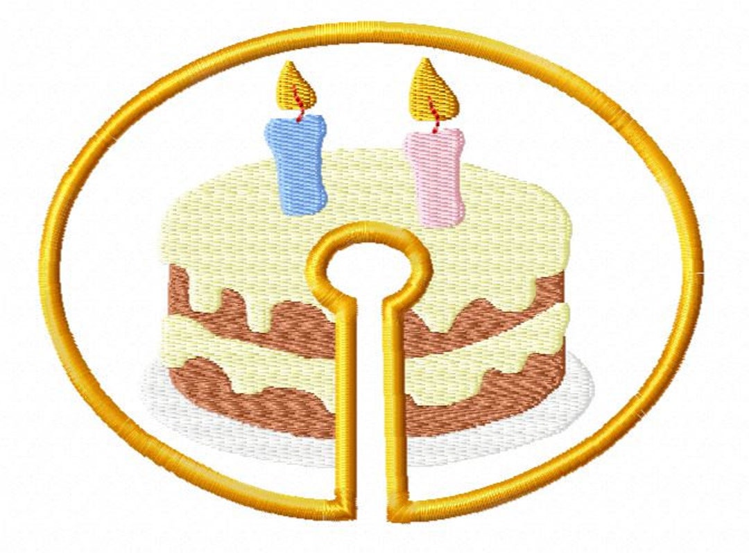 Birthday Cake G-tube Pad Design - 4x4 - Etsy