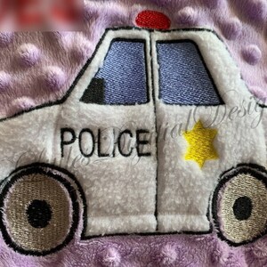 Police Car Embroidery Applique Design 4x4 & 5x7 - Etsy 日本